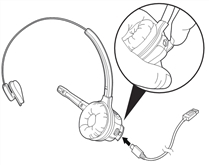 Charge the SRX-SL Headset